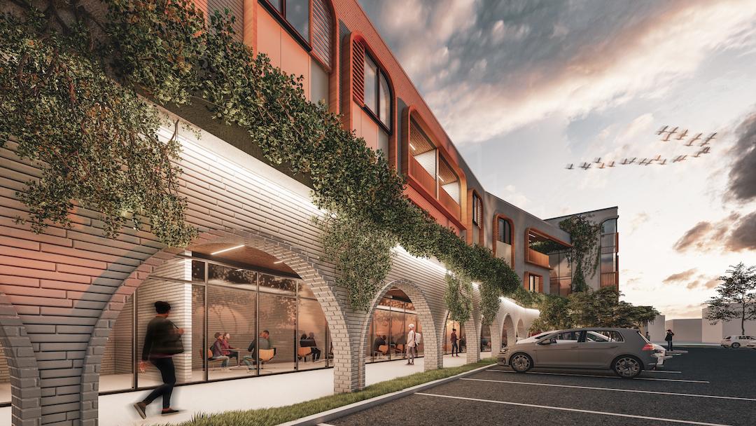 Fresh renderings: Unique Bankhead development officially a go | Urbanize Atlanta